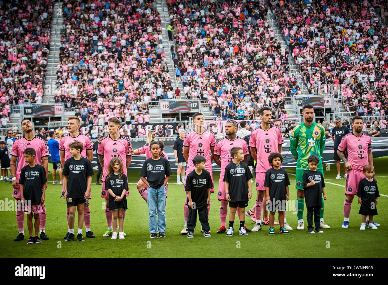 Fort Lauderdale, FL, USA. 2nd March 2024. Inter Miami Team during the ...