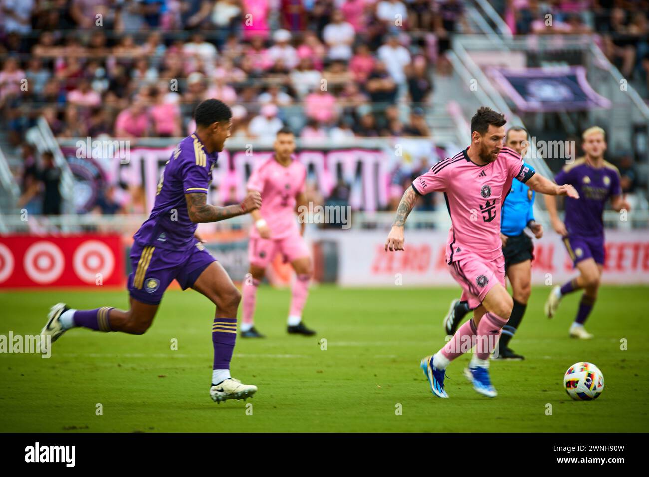 Fort Lauderdale, FL, USA. 2nd March 2024. 10-Lionel Messi of Inter ...