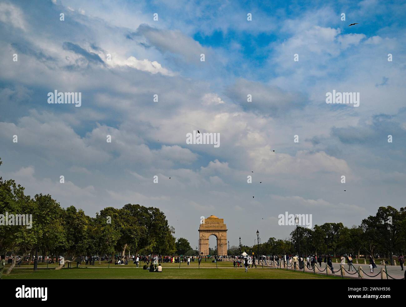 New Delhi, India. 02nd Mar, 2024. NEW DELHI, INDIA - MARCH 2: Clouds ...