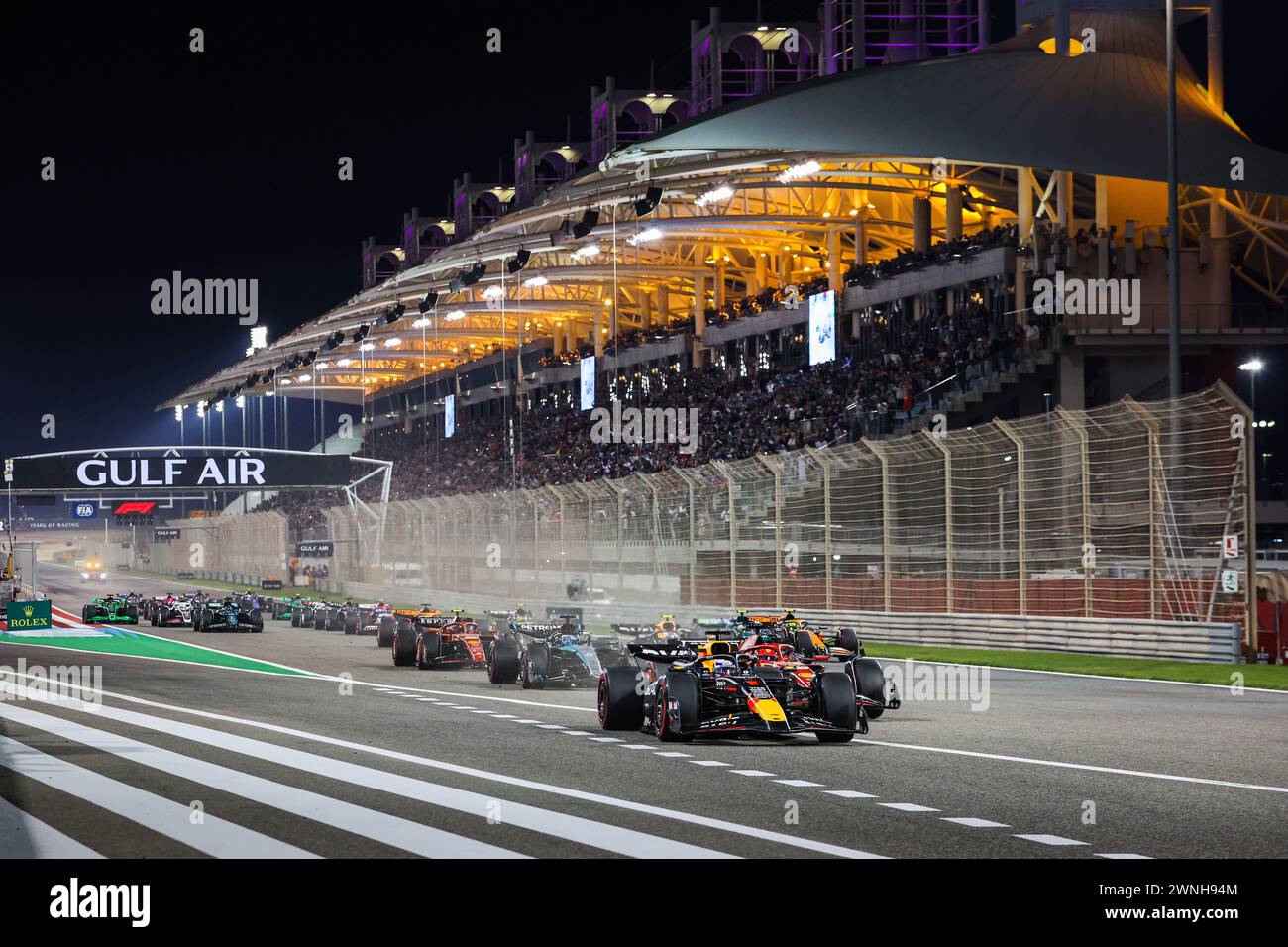 Bahrain. 02nd Mar, 2024. start of the race, depart, 01 VERSTAPPEN Max ...