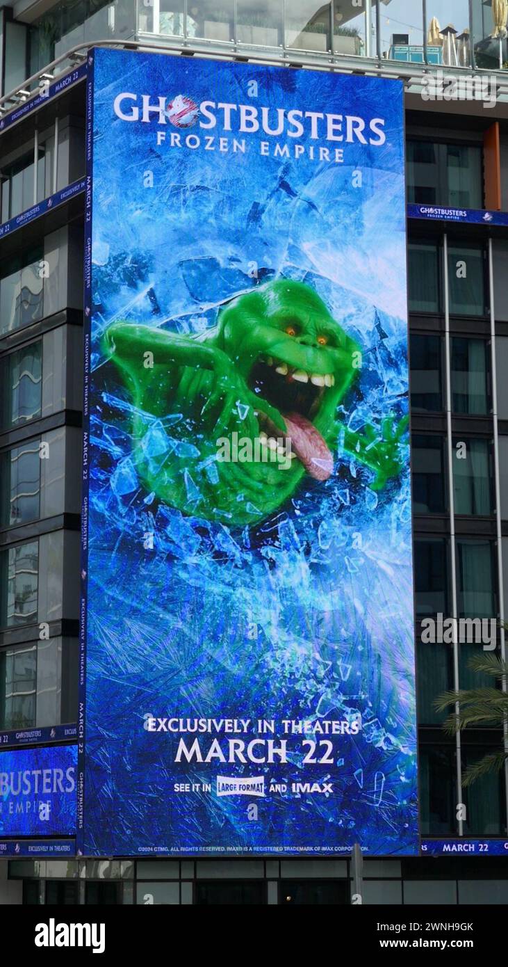 Los Angeles, California, USA 1st March 2024 Ghostbusters Frozen Empire ...