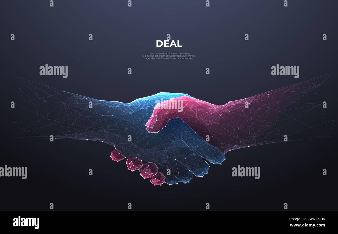 Abstract digital low polygons mesh hi-res stock photography and images ...