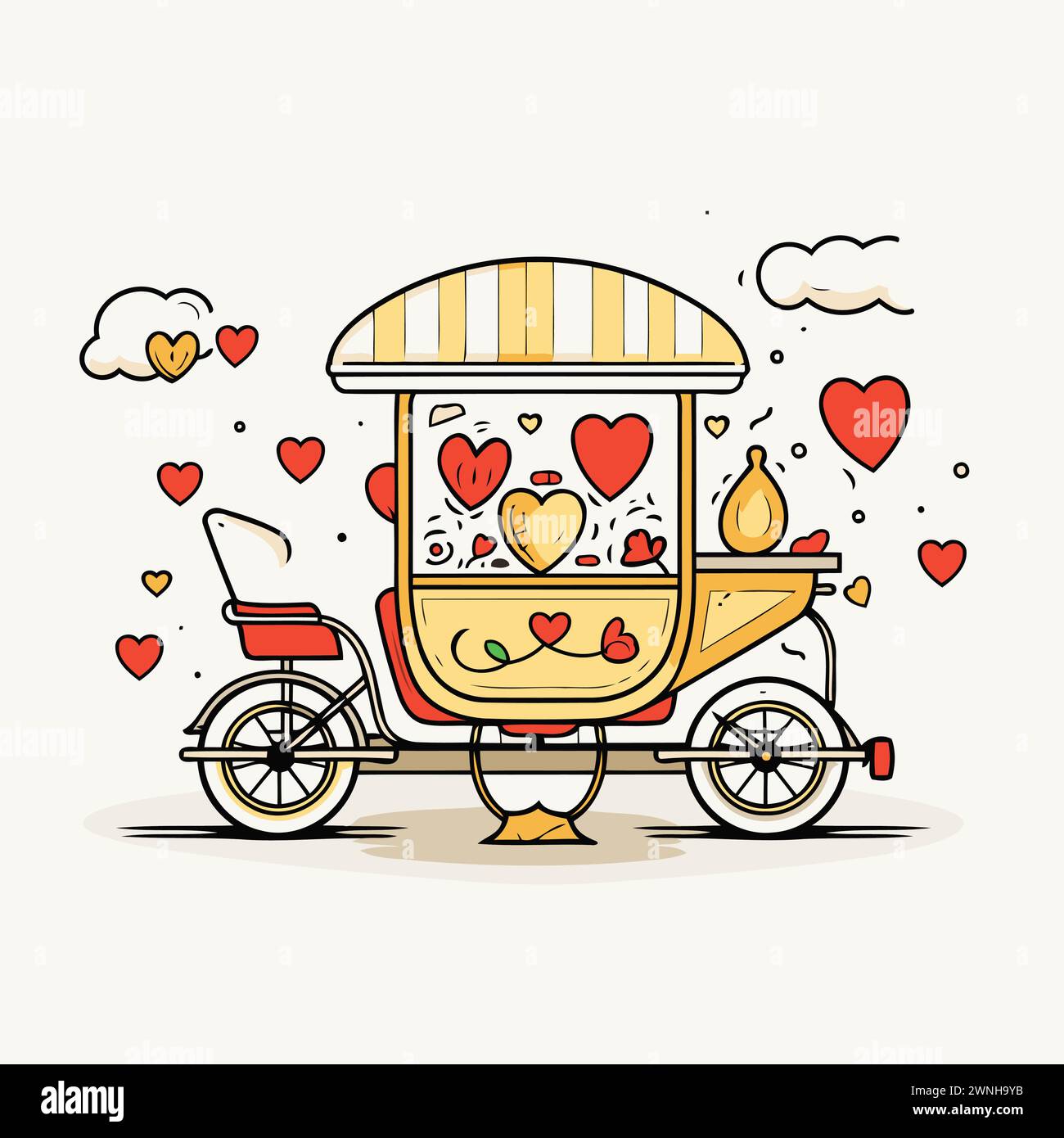 Hand drawn cart hi-res stock photography and images - Alamy