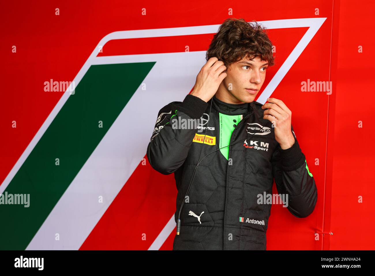 ANTONELLI Andrea Kimi (ita), Prema Racing, Dallara F2 2024, portrait ...