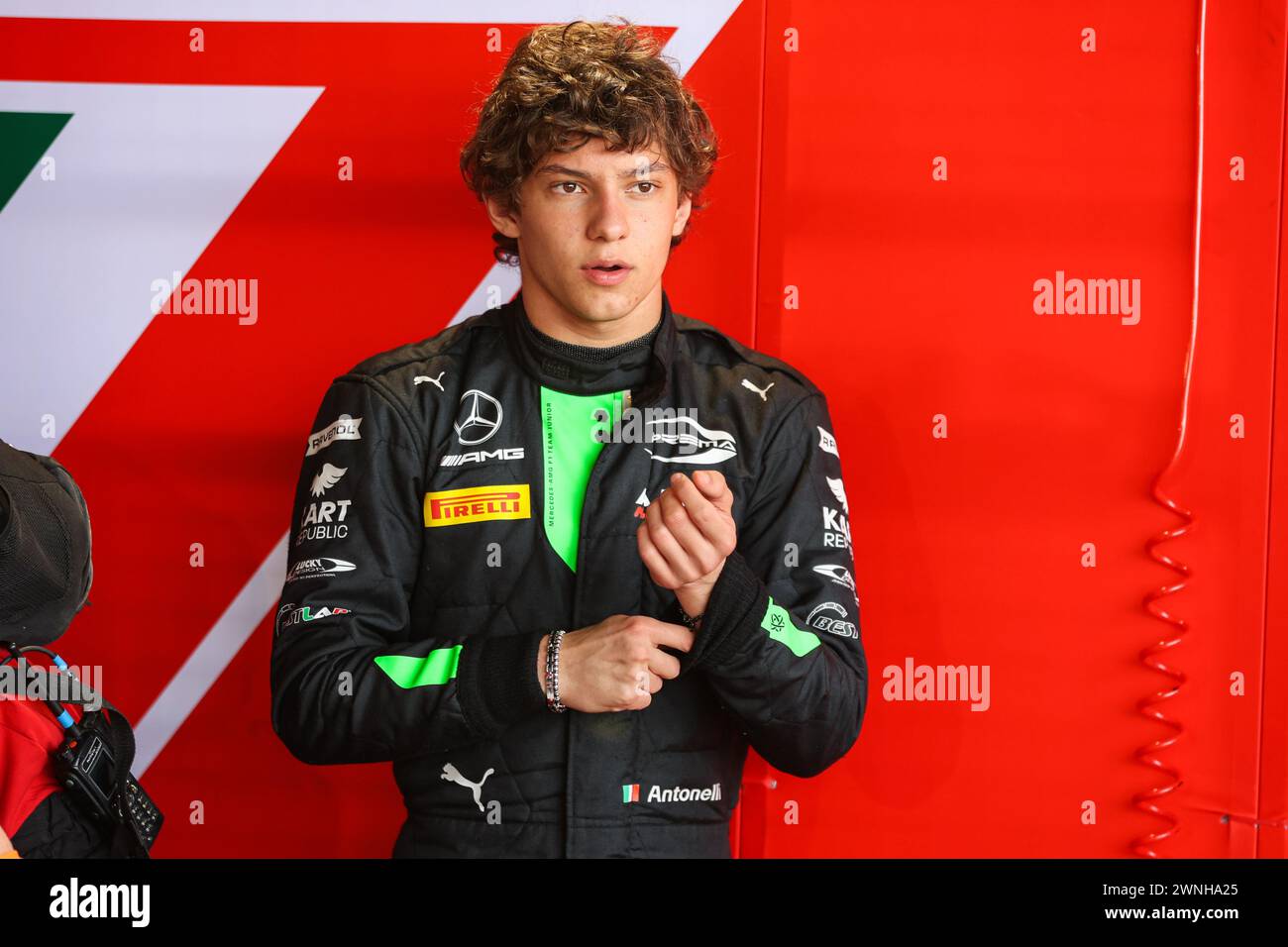 ANTONELLI Andrea Kimi (ita), Prema Racing, Dallara F2 2024, portrait ...