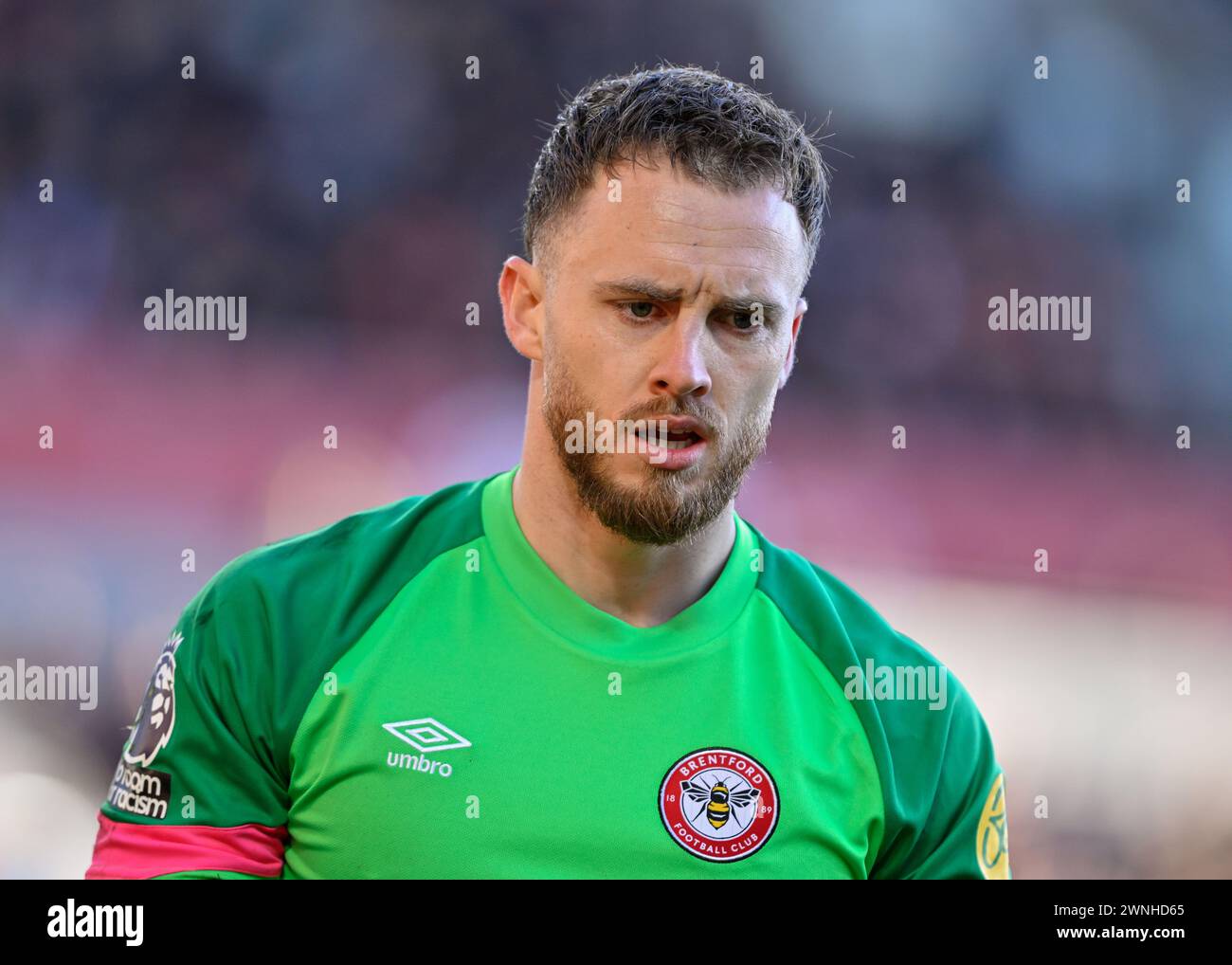 Mark Flekken of Brentford, during the Premier League match Brentford vs ...