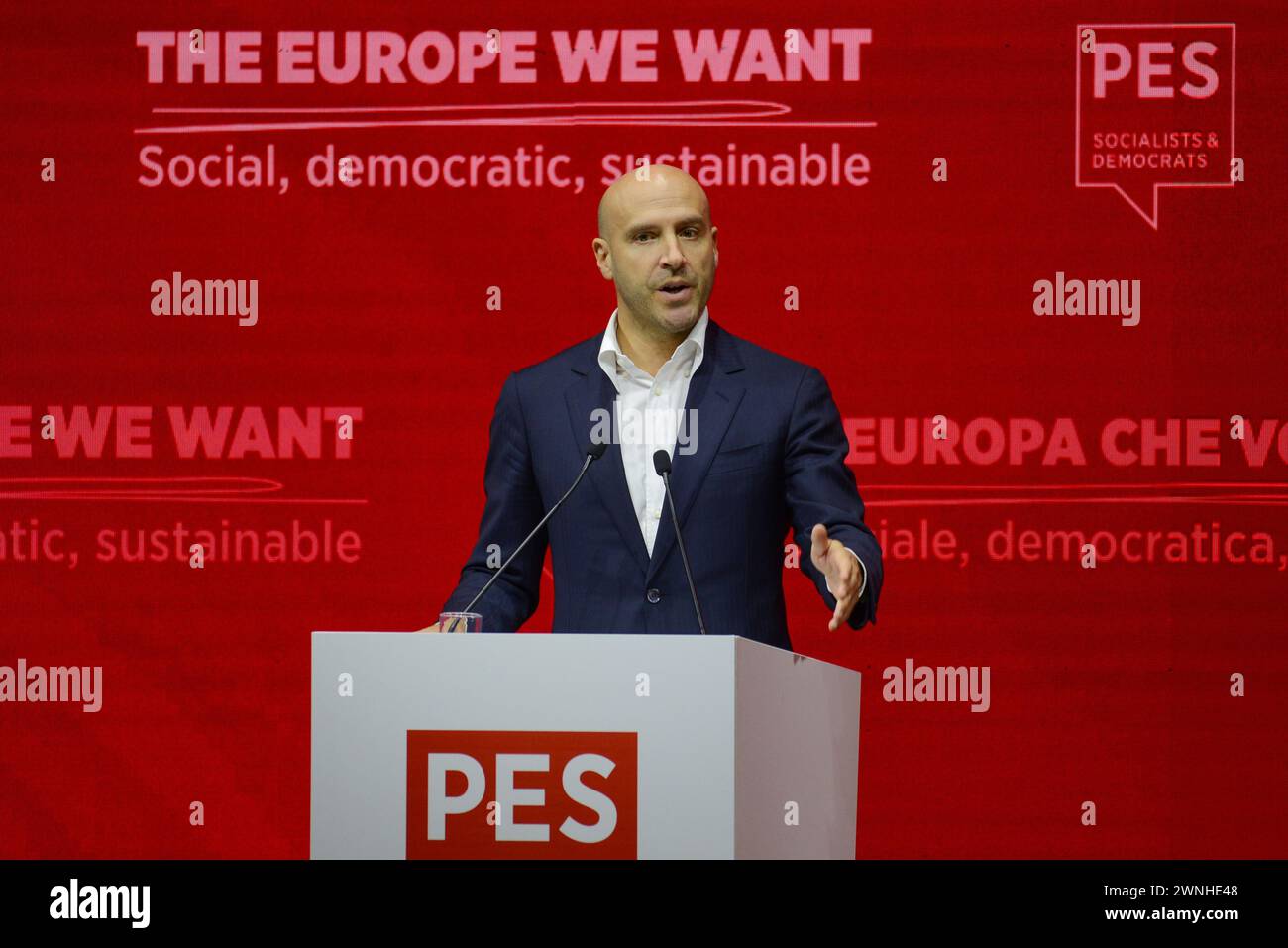 Rome, Italy. 02nd Mar, 2024. Giacomo Filibeck during the News 2024 PES ...