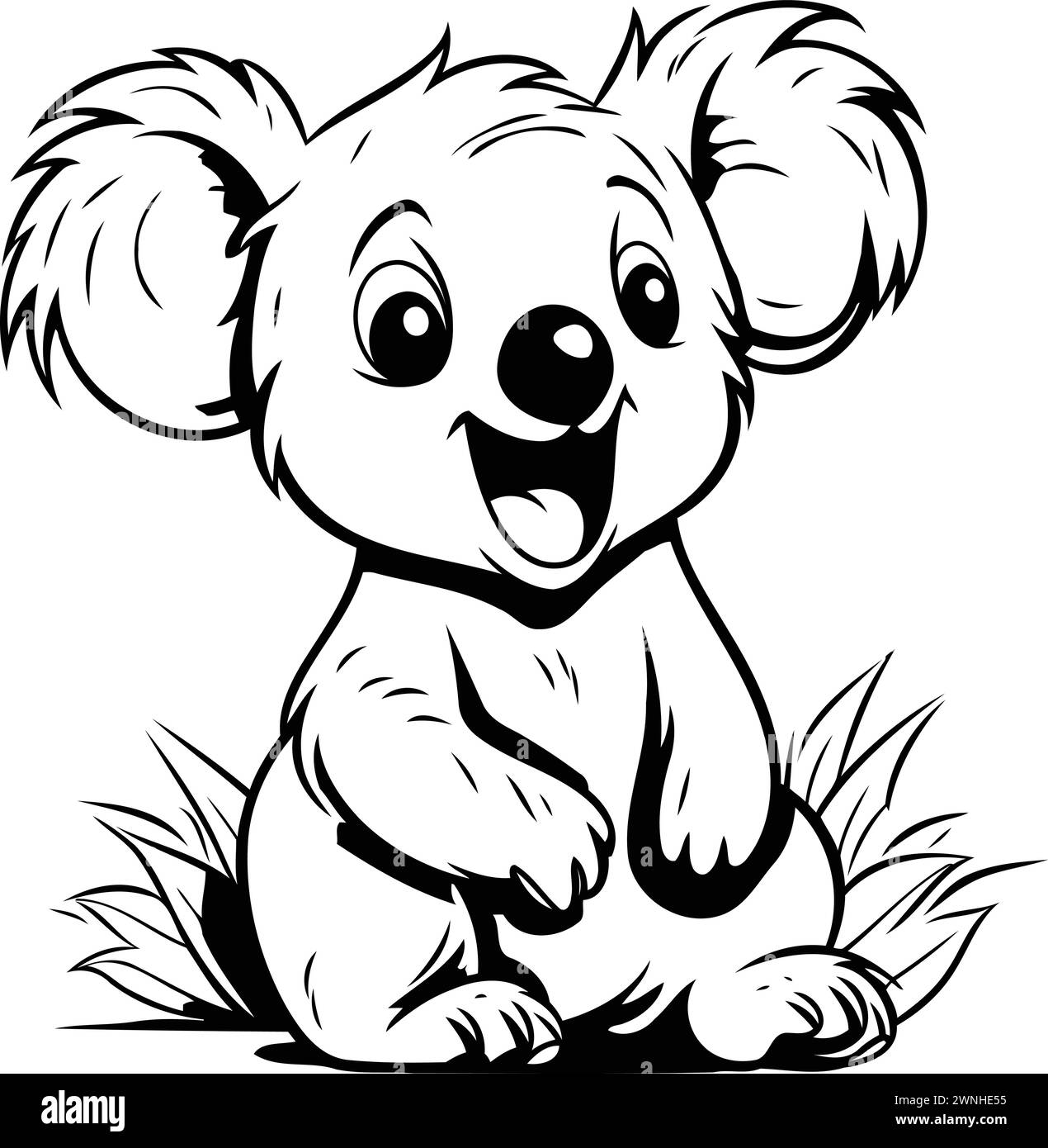 Koala animal Black and White Stock Photos & Images - Alamy