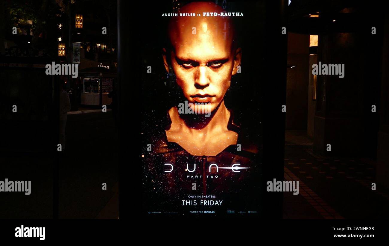 Los Angeles, California, USA 29th February 2024 Dune Part 2 Billboard ...