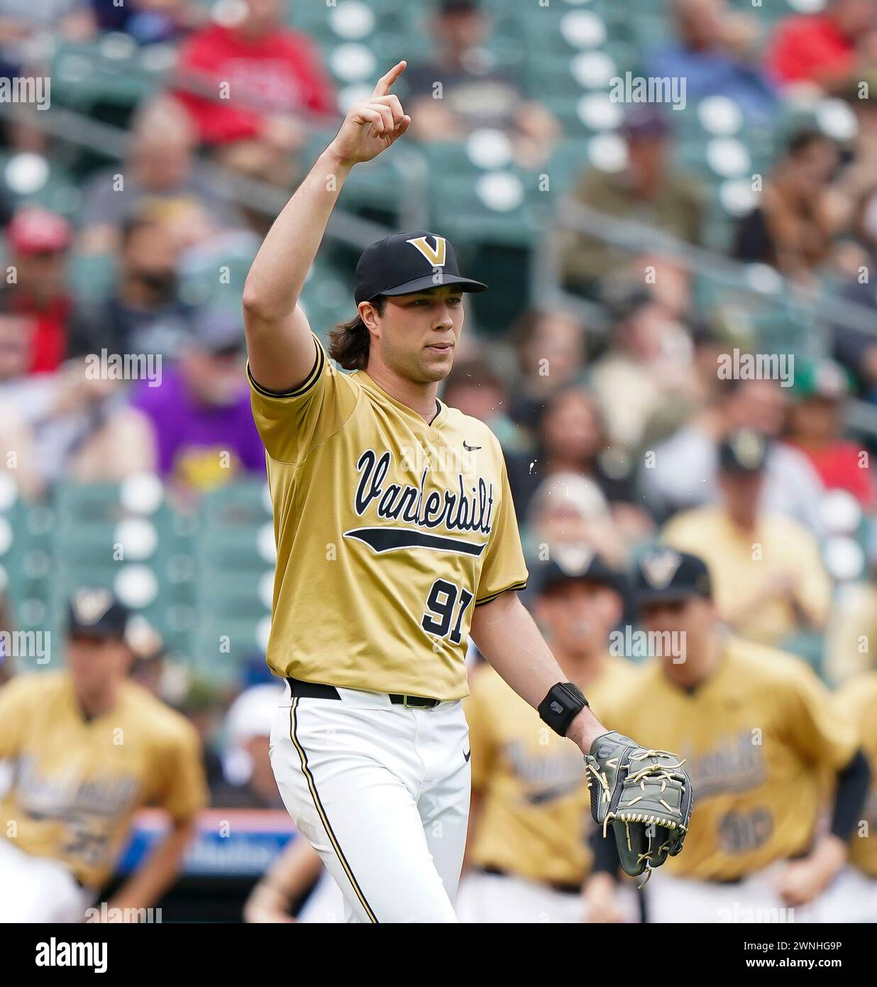 Houston, United States. 02nd Mar, 2024. Vanderbilt Commodores pitcher ...