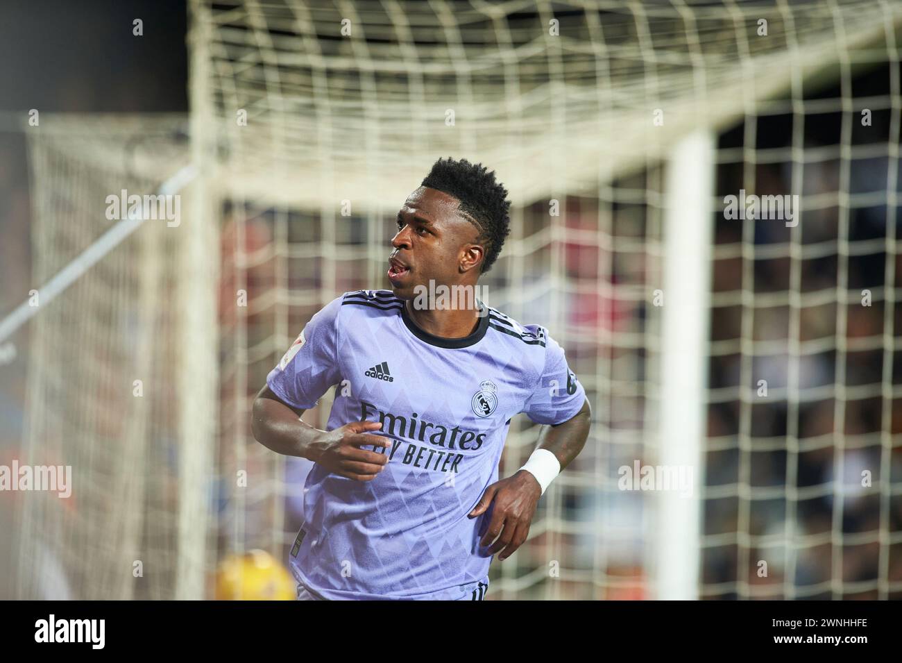 Vini jr Vinicius Jose Paixao De Oliveira Junior of Real Madrid Celebrate the goal in action ...