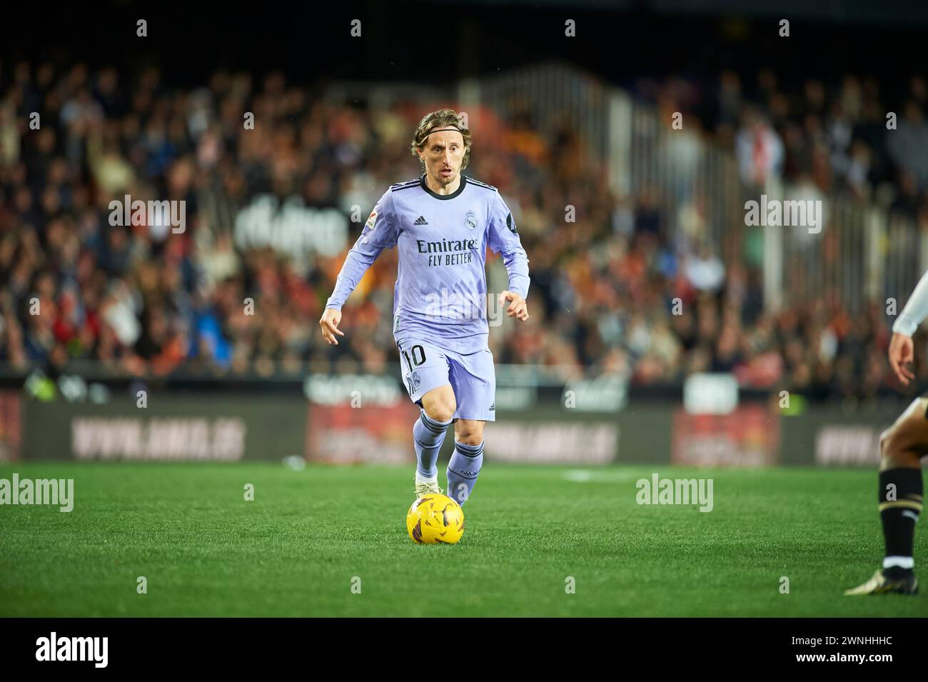 Luka Modric of Real Madrid in action during the La Liga EA Sport ...