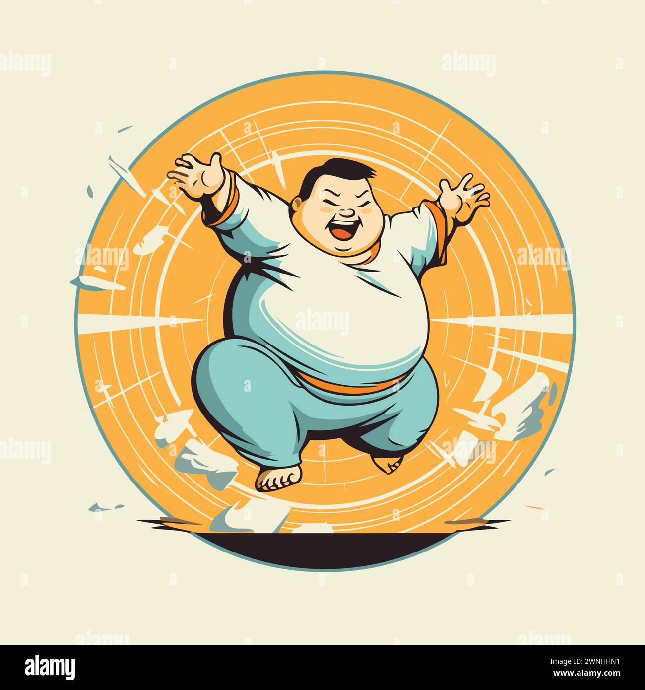 Male chubby Stock Vector Images - Alamy