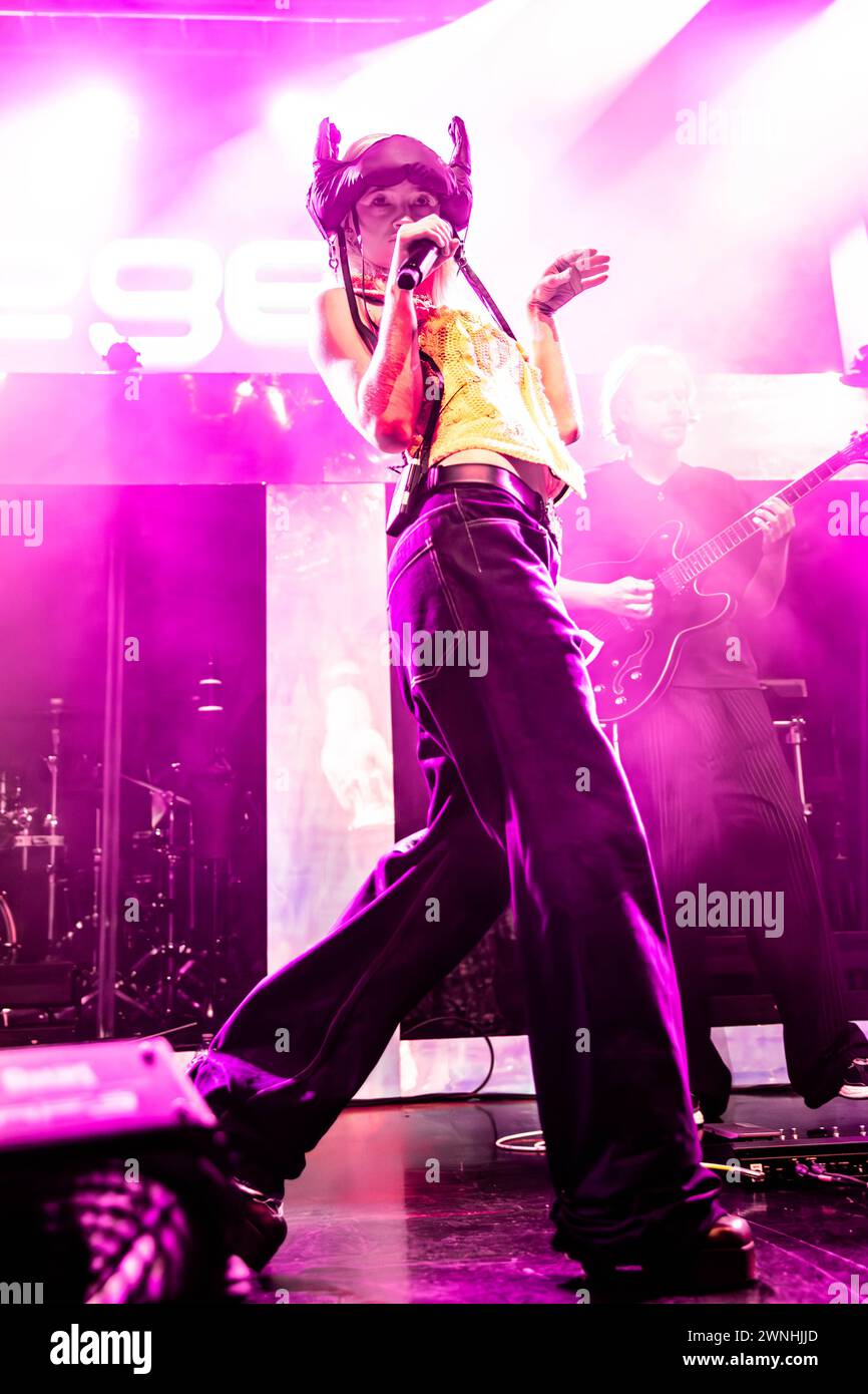 Milan, Italy. 02nd Mar, 2024. The Swedish singer-songwriter Hanna ...