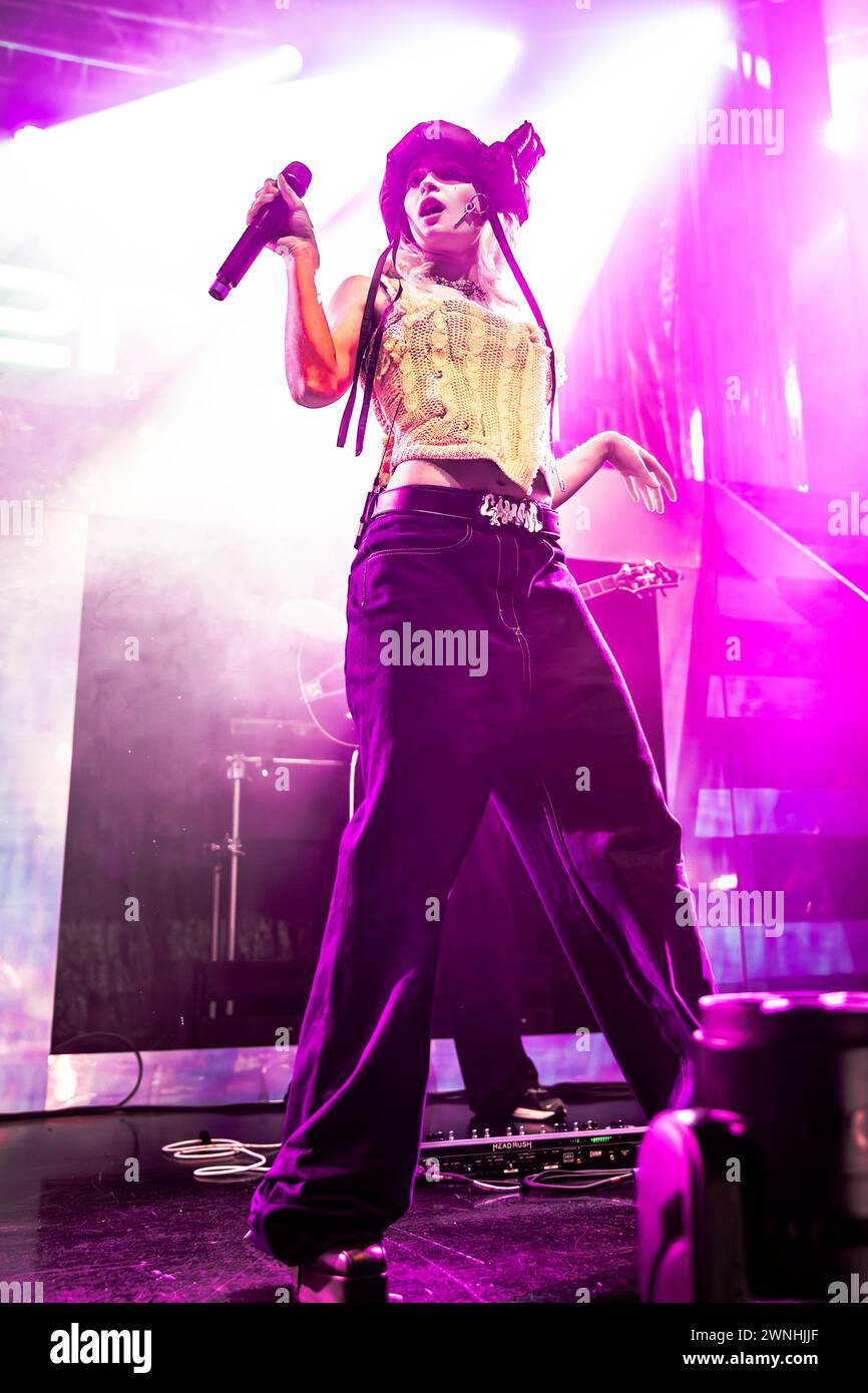 Milan, Italy. 02nd Mar, 2024. The Swedish singer-songwriter Hanna ...