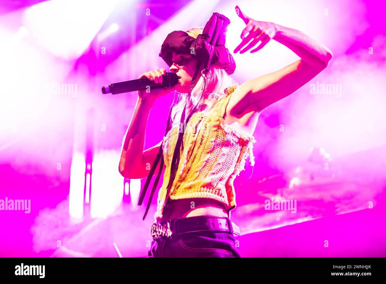 Milan, Italy. 02nd Mar, 2024. The Swedish singer-songwriter Hanna ...