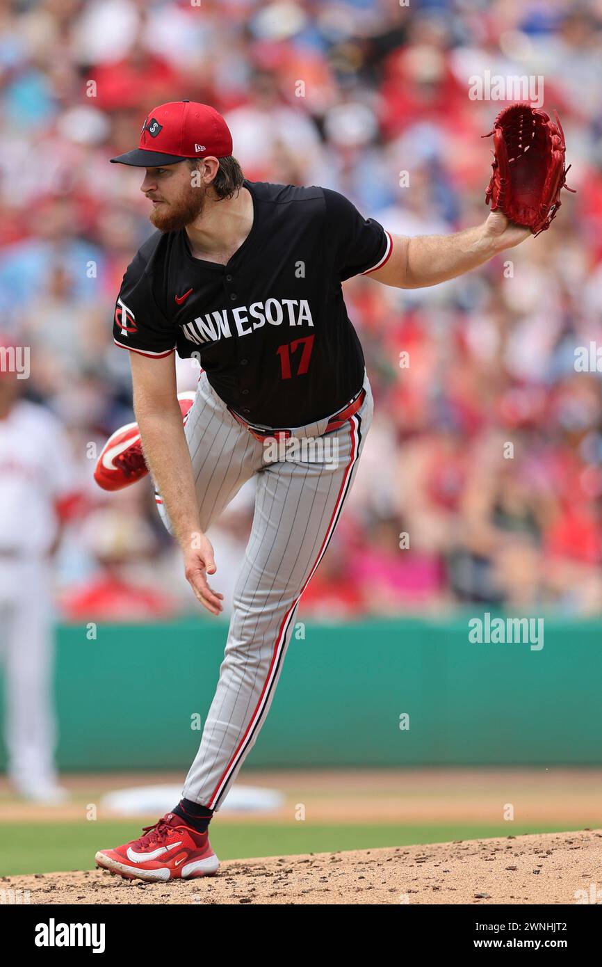 Clearwater, Florida, USA. 2nd Mar, 2024. Minnesota Twins starting ...