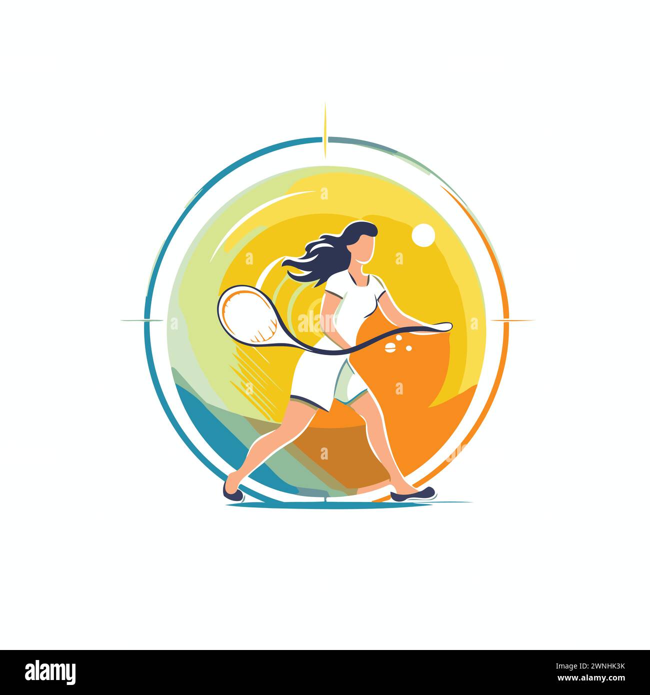 Woman tennis champion Stock Vector Images - Alamy