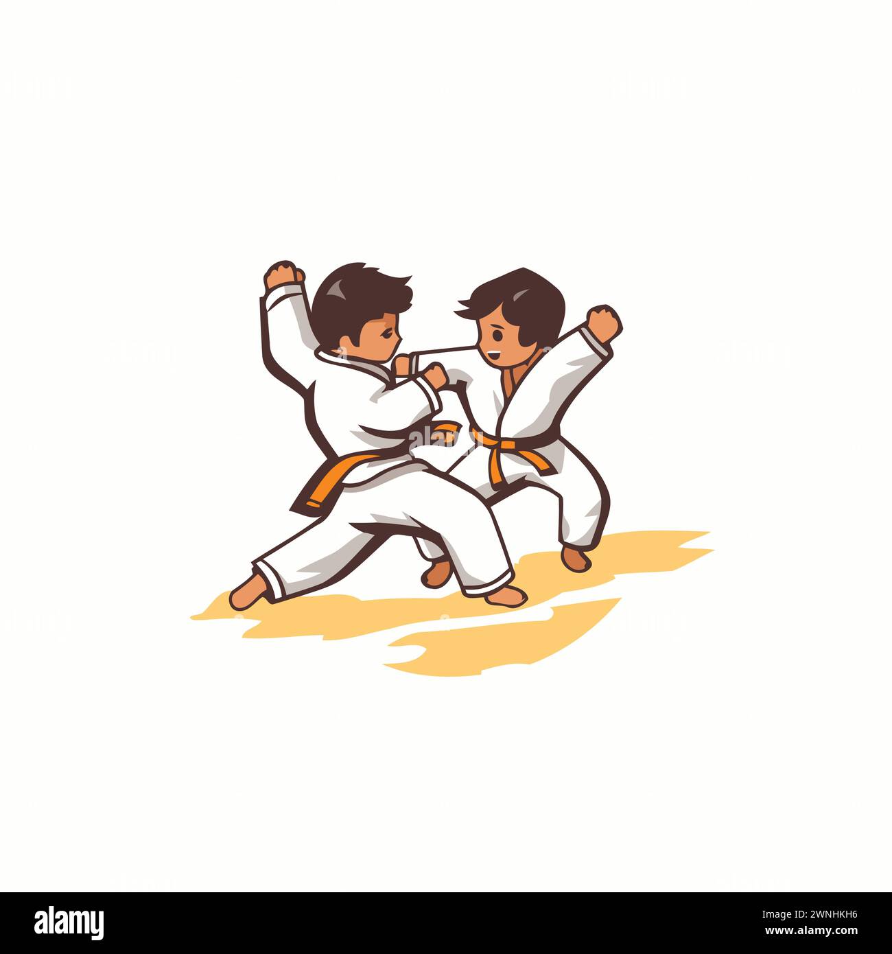 Taekwondo sport competition icon hi-res stock photography and images ...