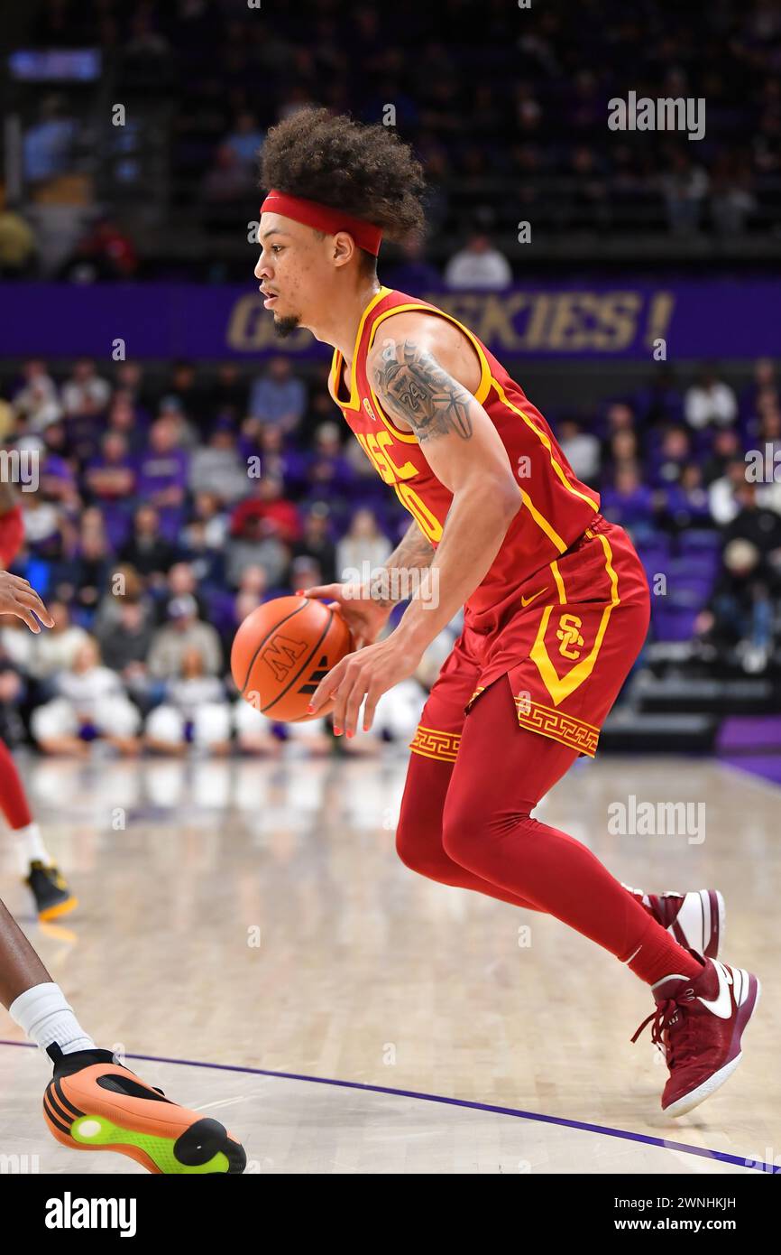 Seattle, WA, USA. 02nd Mar, 2024. USC Trojans forward DJ Rodman (10 ...