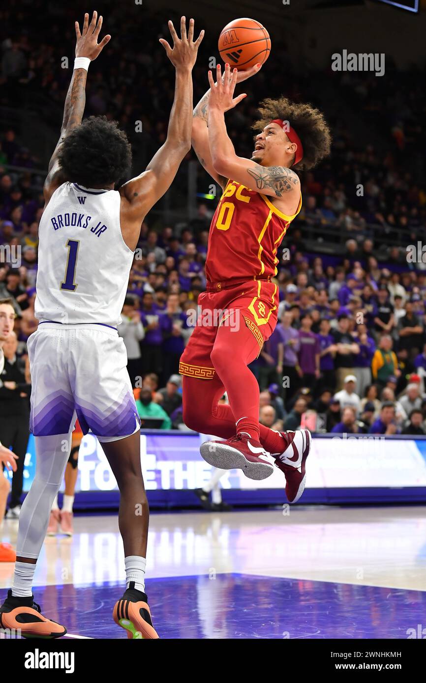 Seattle, WA, USA. 02nd Mar, 2024. USC Trojans forward DJ Rodman (10 ...