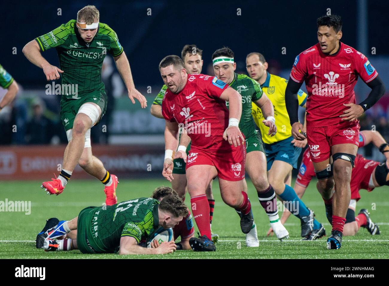 Galway, Ireland. 02nd Mar, 2024. Cathal Forde of Connacht with the ball ...