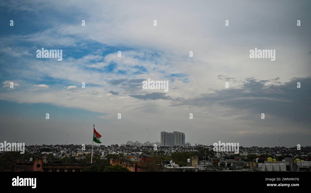 New Delhi, India. 02nd Mar, 2024. NEW DELHI, INDIA - MARCH 2: Clouds ...