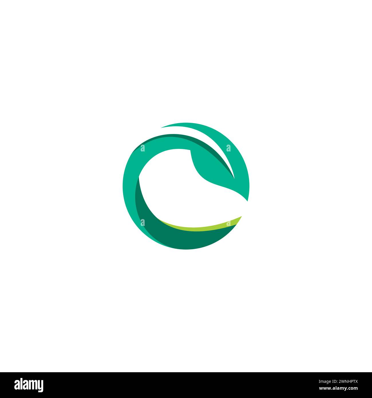 C Leaf Logo Simple. Letter C Nature Logo Stock Vector Image & Art - Alamy