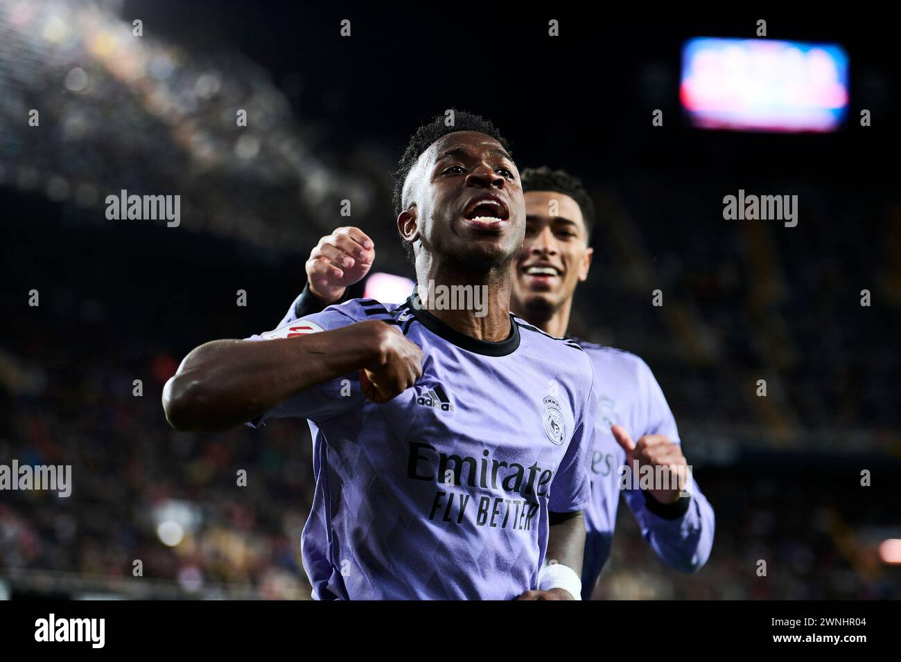 Vini jr Vinicius Jose Paixao De Oliveira Junior of Real Madrid, Jude Bellingham of Real Madrid ...