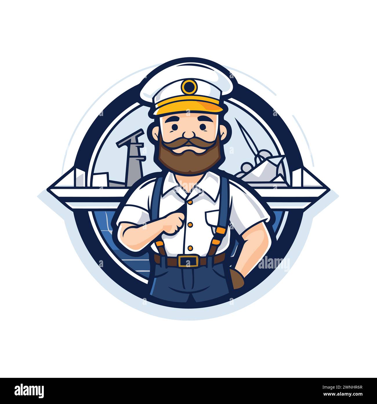 Work in port Stock Vector Images - Alamy