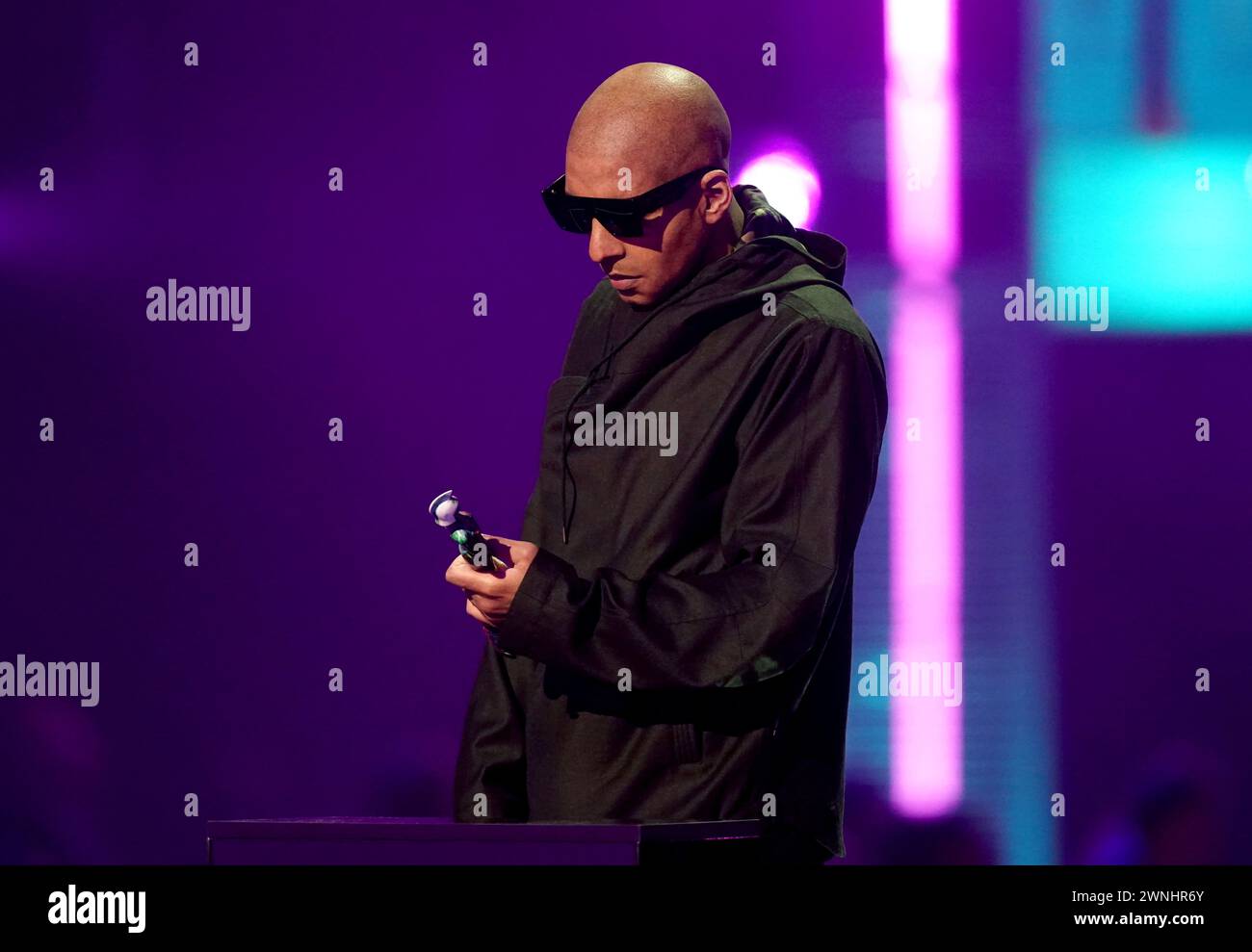 CASISDEAD on stage after winning the Best Hip Hop/ Grime / Rap Act ...