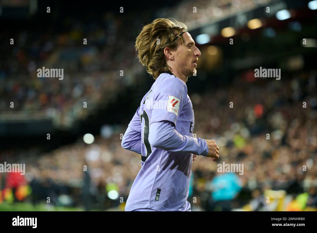 Luka Modric of Real Madrid in action during the La Liga EA Sport ...