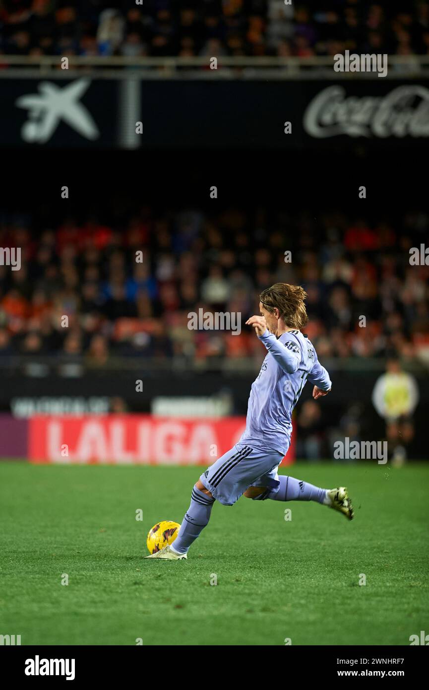 Luka Modric of Real Madrid in action during the La Liga EA Sport ...
