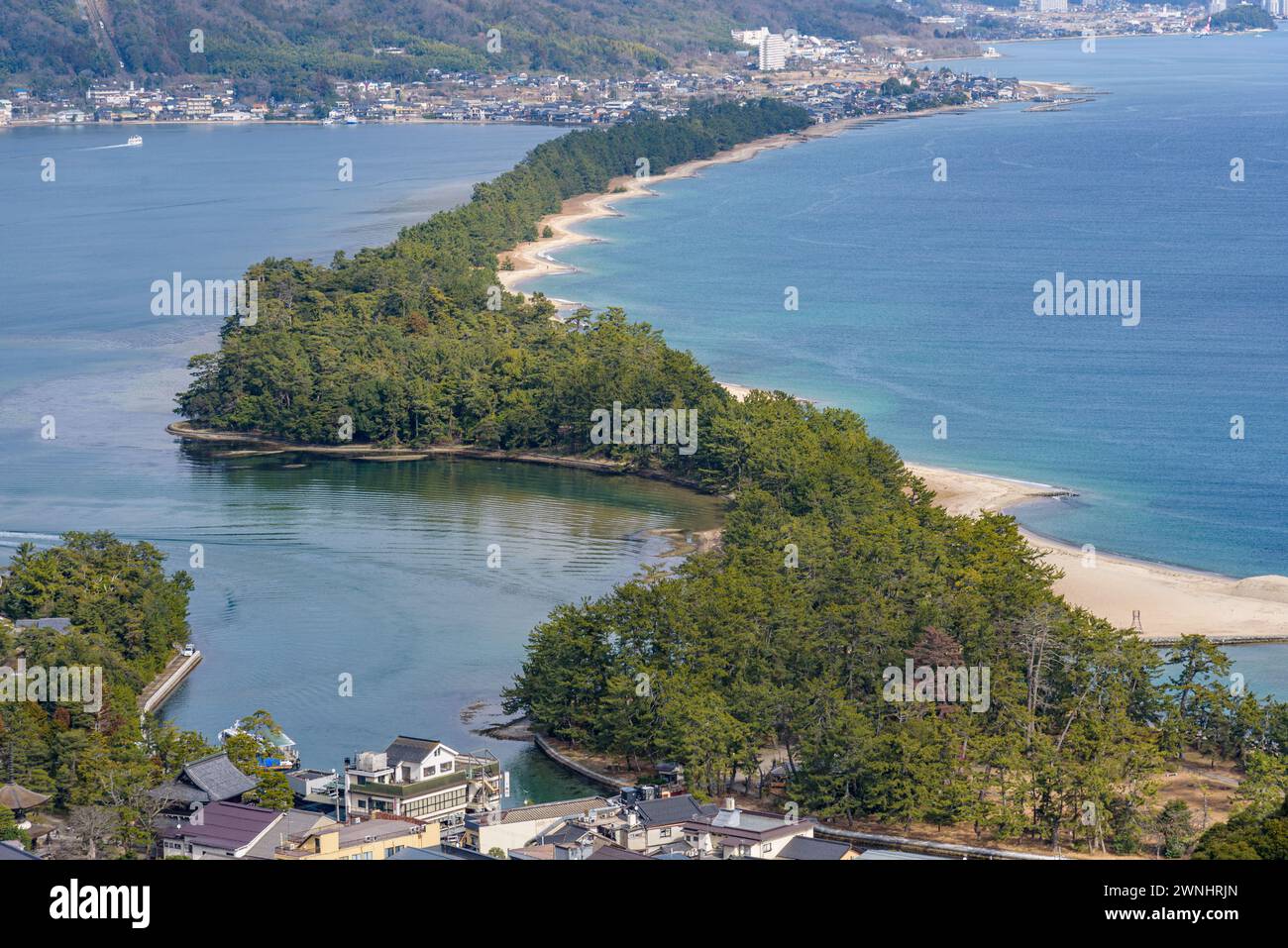 Amanohashidate on the Sea of Japan in north Kyoto prefecture considered ...