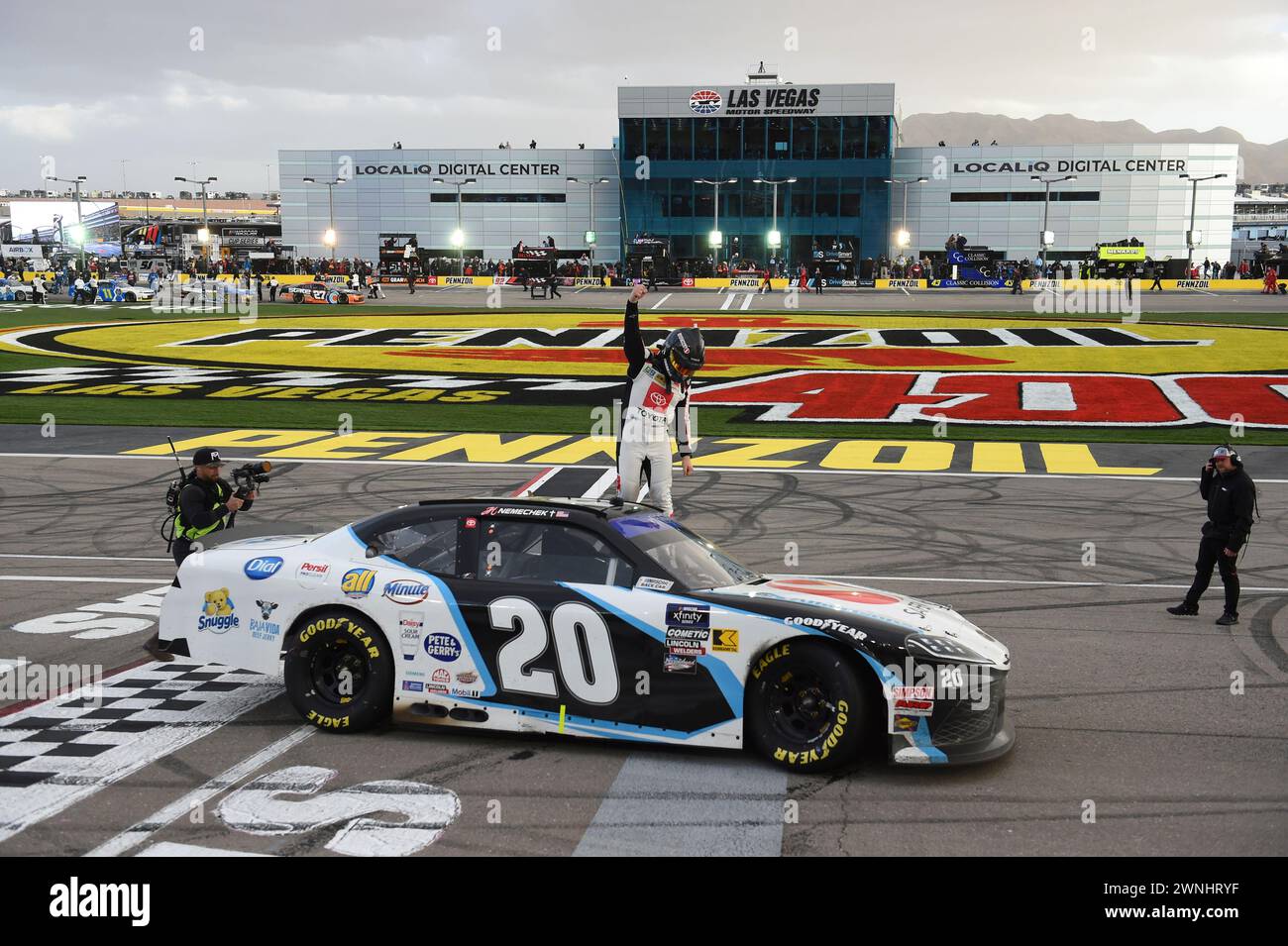 LAS VEGAS, NV - MARCH 02: John Hunter Nemechek (#20 Joe Gibbs Racing ...