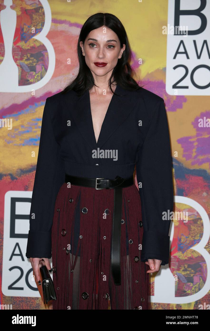 London, UK. 02nd Mar, 2024. US singer St. Vincent attends the BRIT ...
