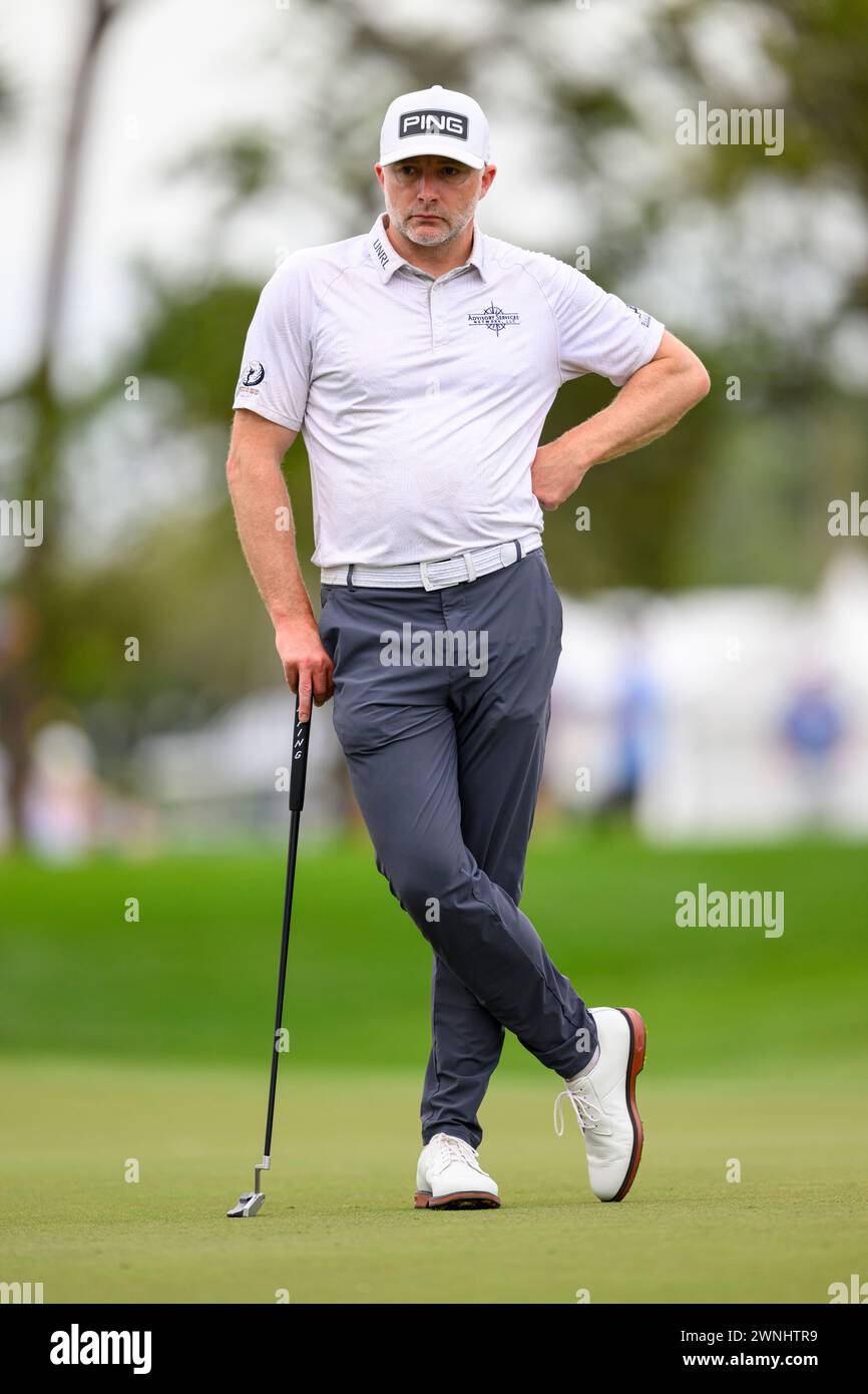 PALM BEACH GARDENS, FL - MARCH 02: Davis Skinns of England stands at ...
