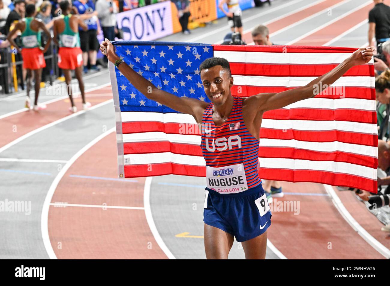 Glasgow, Scotland, UK. 02nd Mar, 2024. Josh KERR (GBR) 1st, Yared ...