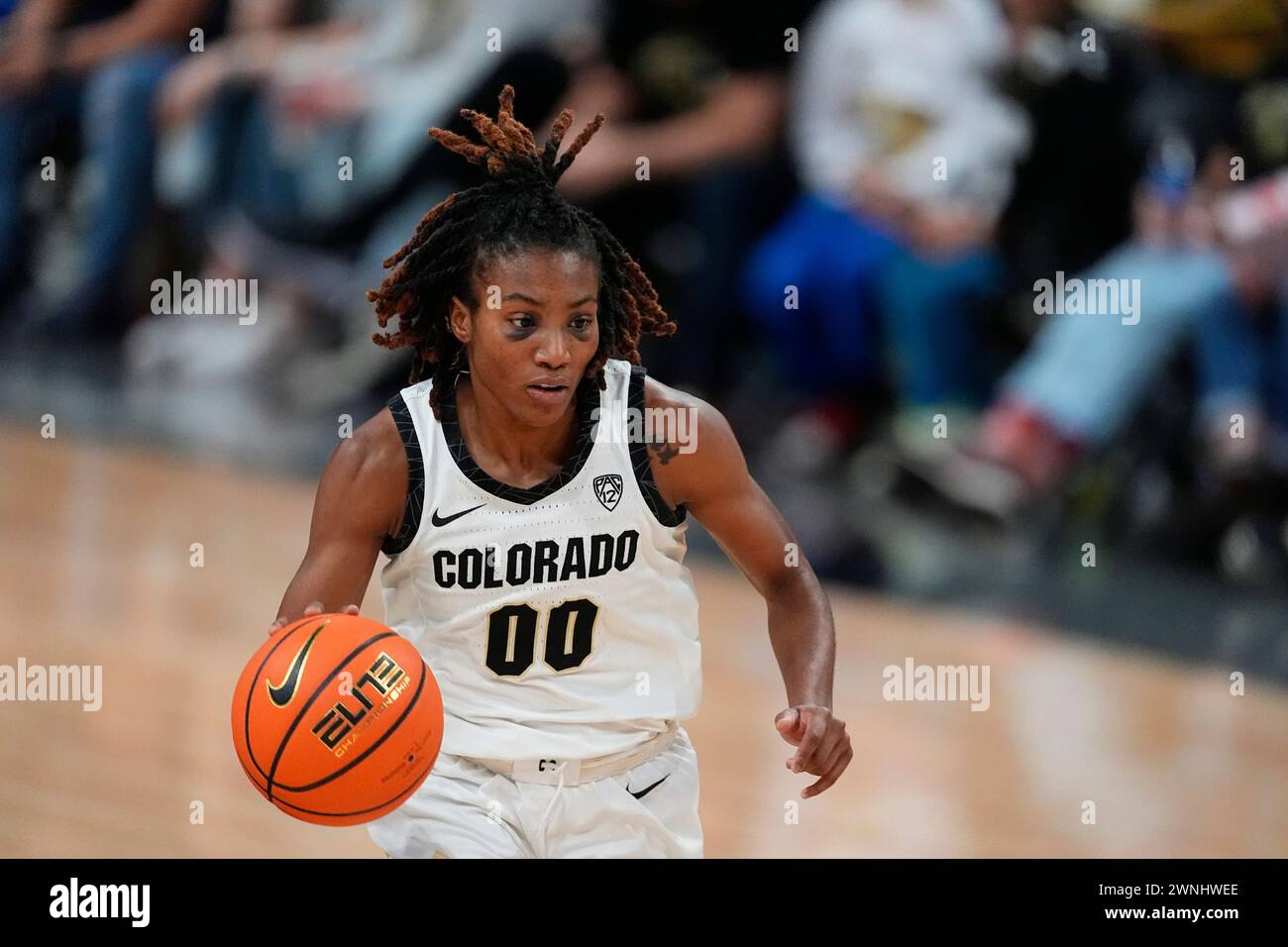 Colorado guard Jaylyn Sherrod in the second half of an NCAA college ...