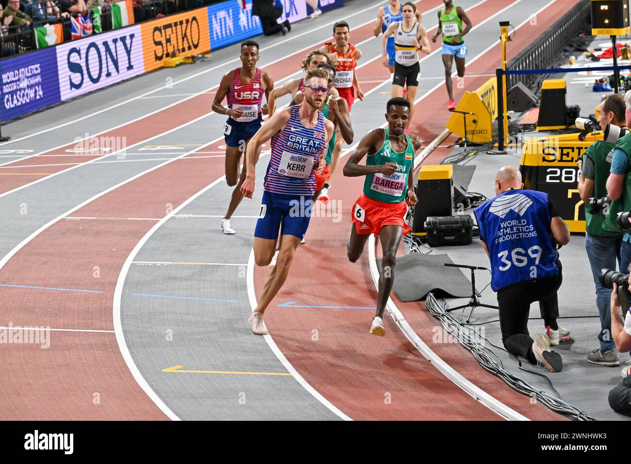 Glasgow, Scotland, UK. 02nd Mar, 2024. Josh KERR (GBR) 1st, Yared ...
