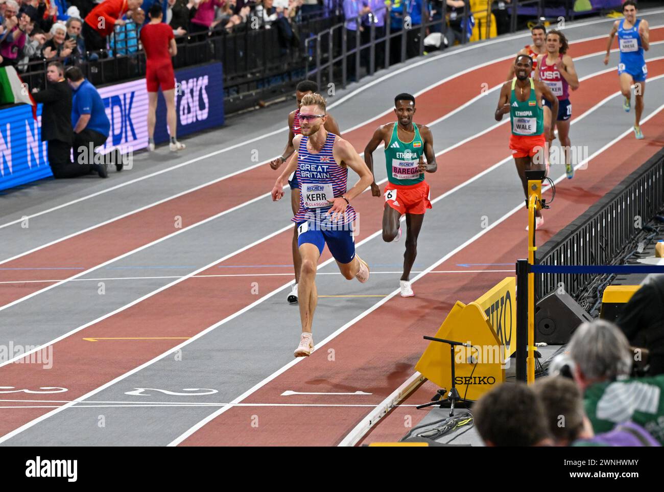 Glasgow, Scotland, UK. 02nd Mar, 2024. Josh KERR (GBR) 1st, Yared ...