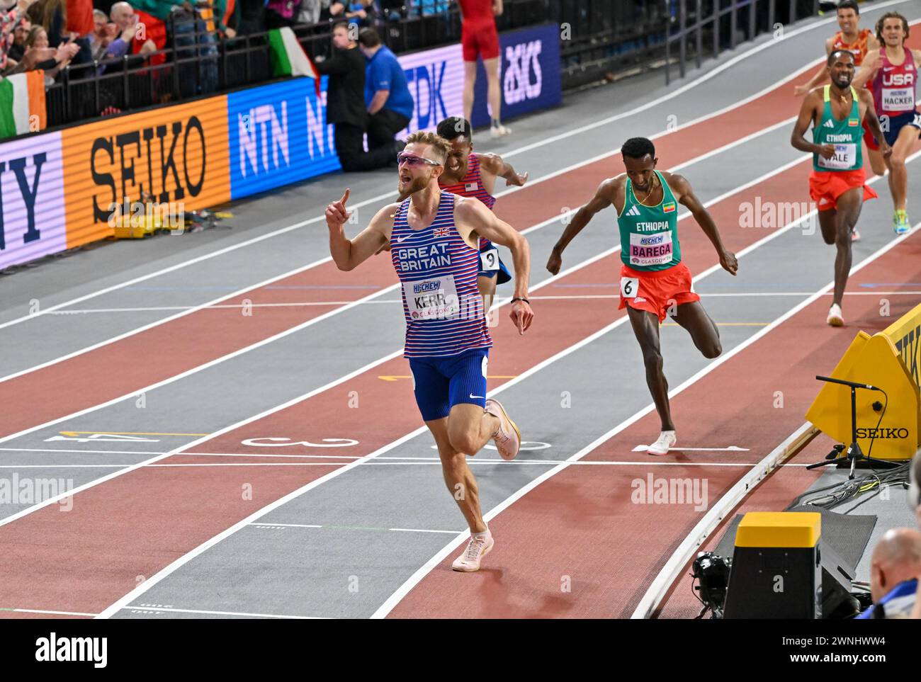Glasgow, Scotland, UK. 02nd Mar, 2024. Josh KERR (GBR) 1st, Yared ...