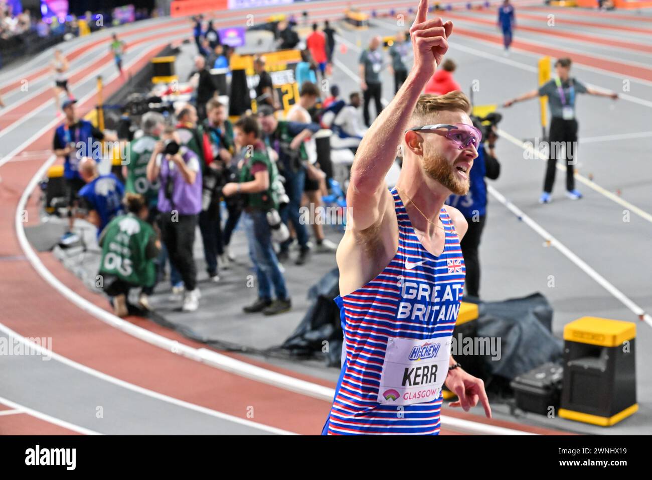 Glasgow, Scotland, UK. 02nd Mar, 2024. Josh KERR (GBR) (PIC) 1st, Yared ...