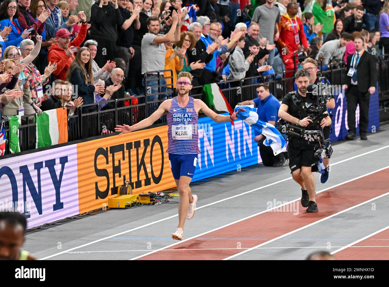 Glasgow, Scotland, UK. 02nd Mar, 2024. Josh KERR (GBR) (PIC) 1st, Yared ...