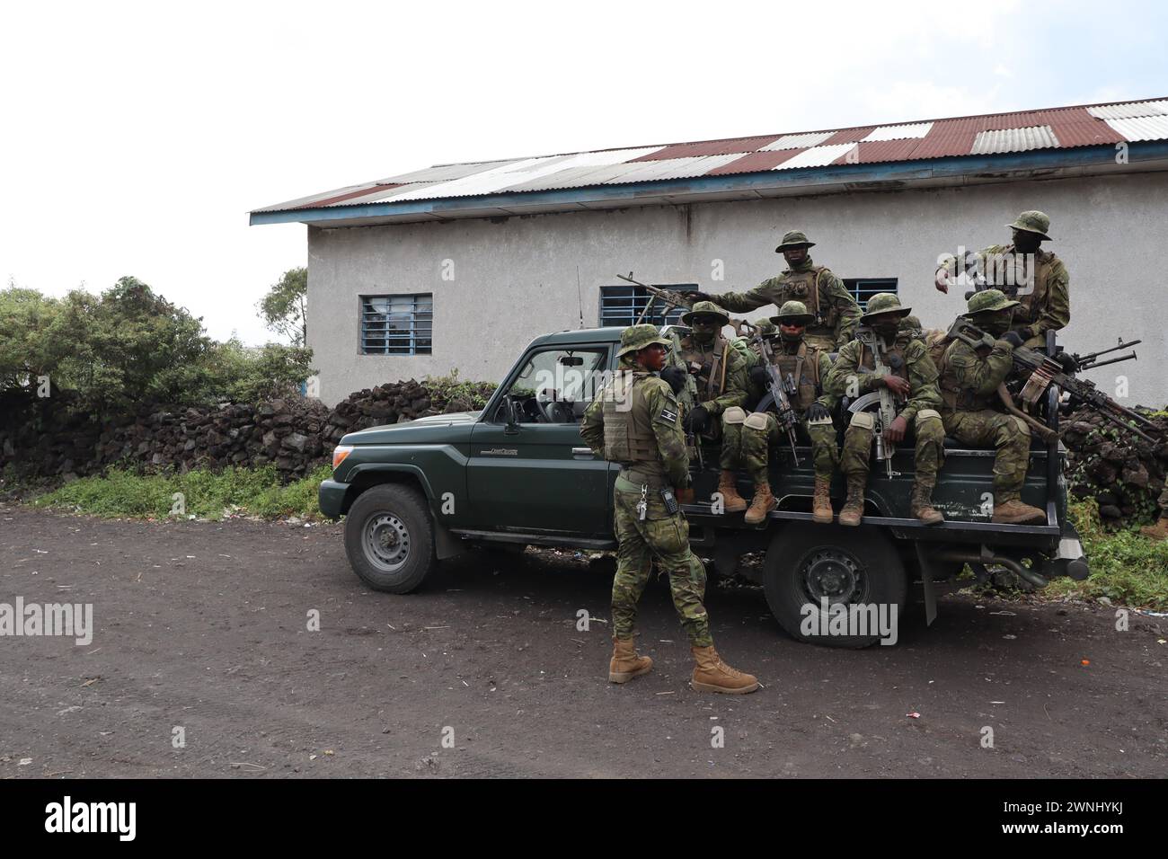 Sake, Democratic Republic of the Congo (DRC). 1st Mar, 2024. Soldiers ...