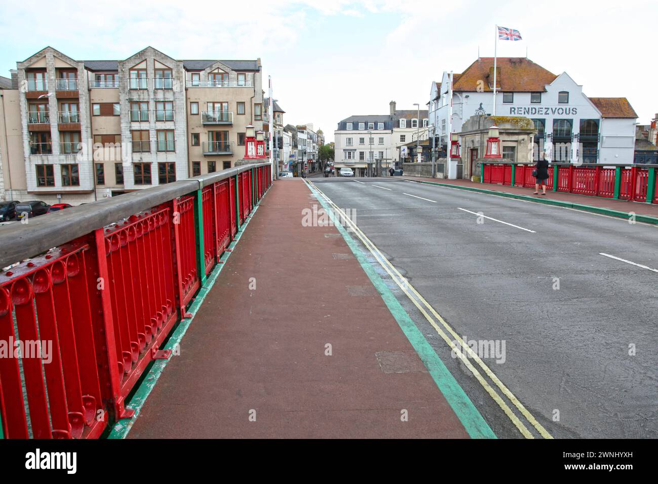 Weymouth Town Bridge in the Old Town of Weymouth, Dorset, England ...
