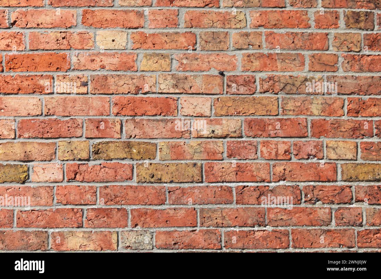 Old Red Brock Wall in Weymouth, Dorset, England, United Kingdom Stock ...