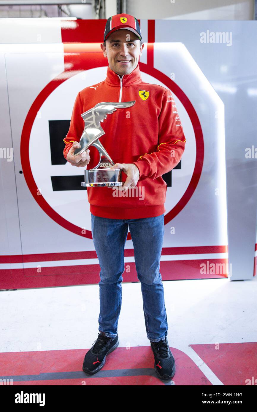 RIGON Davide (ita), Vista AF Corse, Ferrari 296 GT3, portrait, Goodyear ...