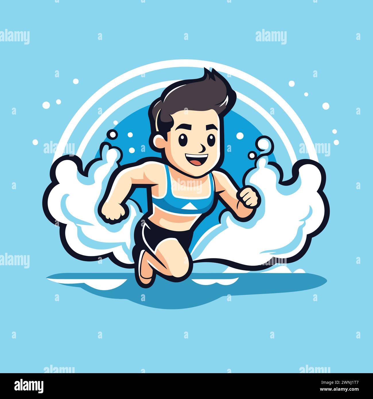 Marathon water Stock Vector Images - Alamy