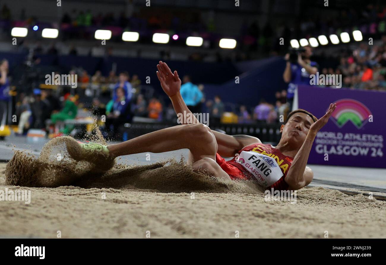 Glasgow, Britain. 2nd Mar, 2024. Fang Yaoqing of China competes during ...